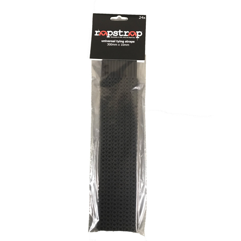 Rapstrap 24 Pack Black 300mmx10mm